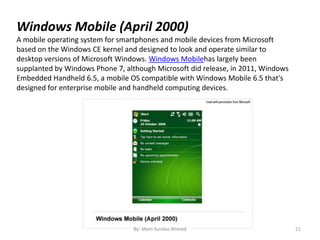History of windows and Windows servers | PPTX