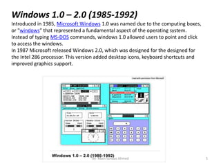 History of windows and Windows servers | PPTX