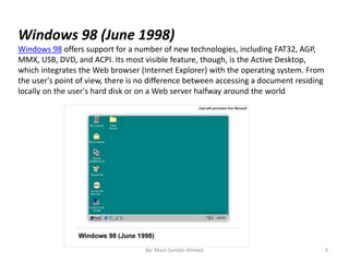 History of windows and Windows servers | PPTX