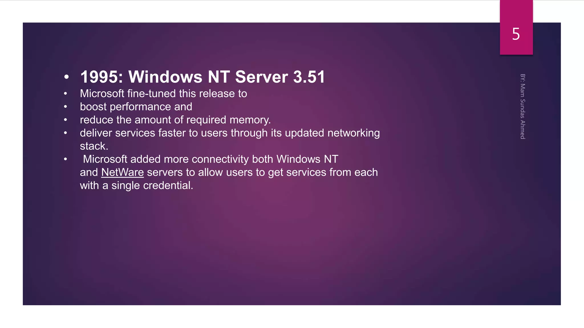 History of Windows Server | PPTX