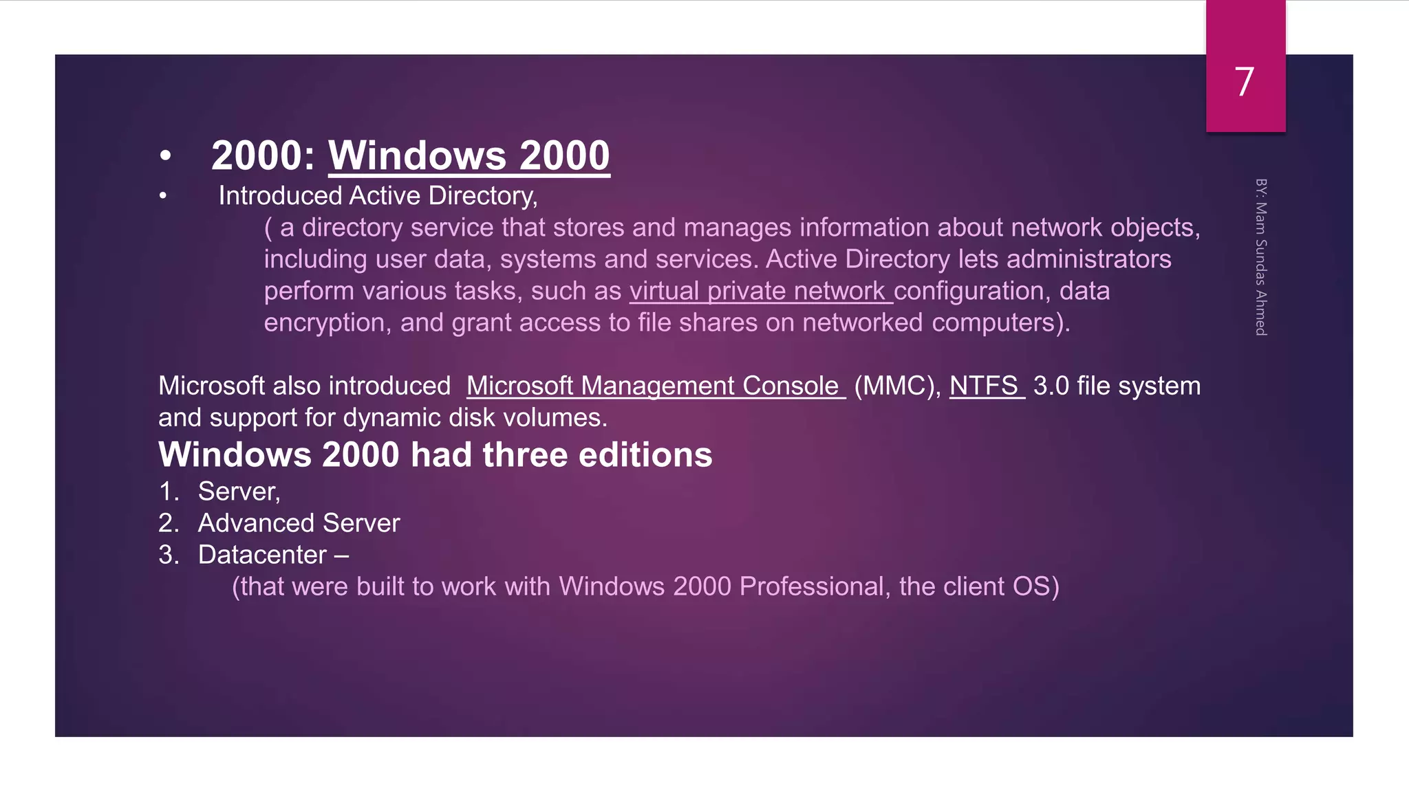 History of Windows Server | PPTX