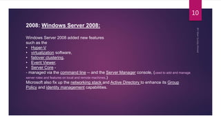 History of Windows Server | PPTX