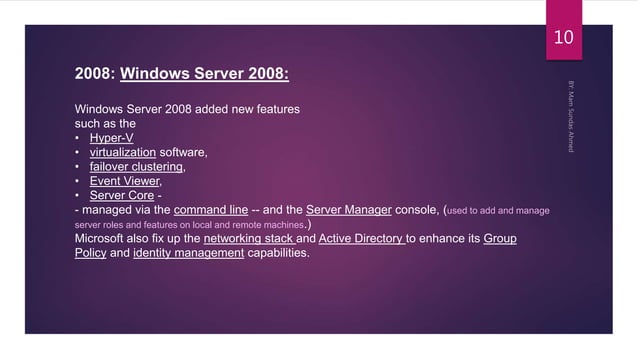 History of Windows Server | PPTX