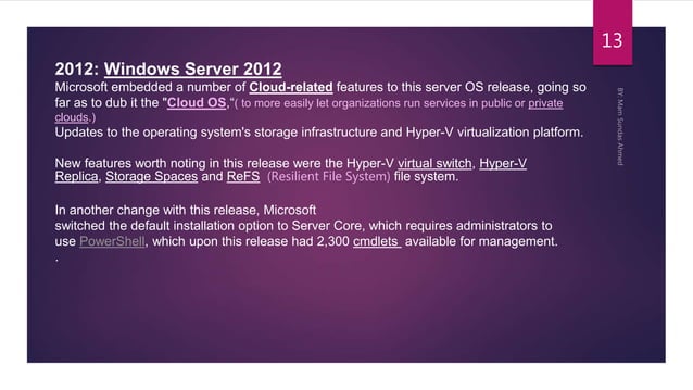 History of Windows Server | PPTX