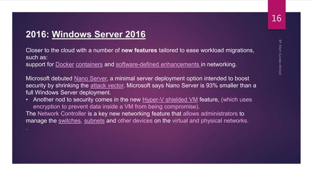 History of Windows Server | PPTX