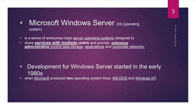 History of Windows Server | PPTX