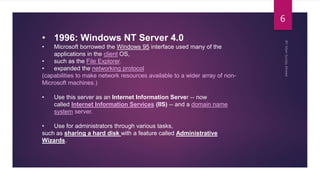 History of Windows Server | PPTX