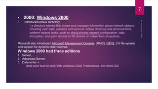 History of Windows Server | PPTX