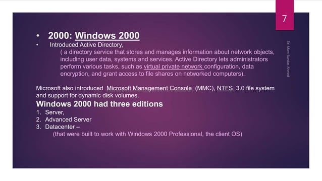 History of Windows Server | PPTX