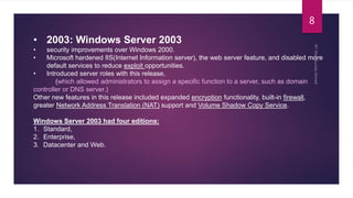 History of Windows Server | PPTX