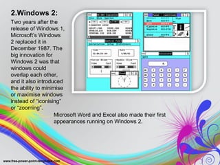 History of windows | PPT