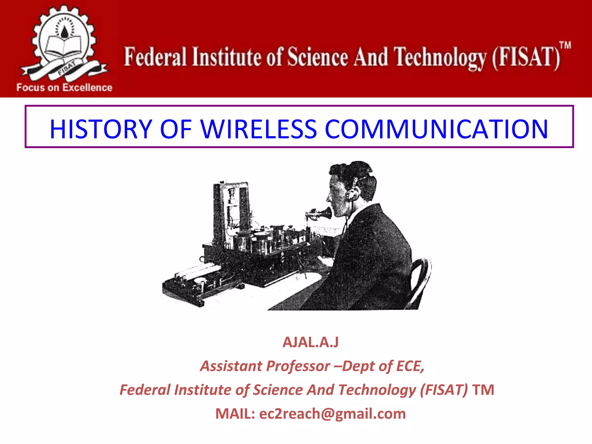 History of wireless communication | PPT