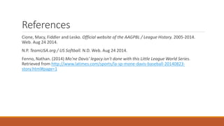 History of women in baseball | PPTX