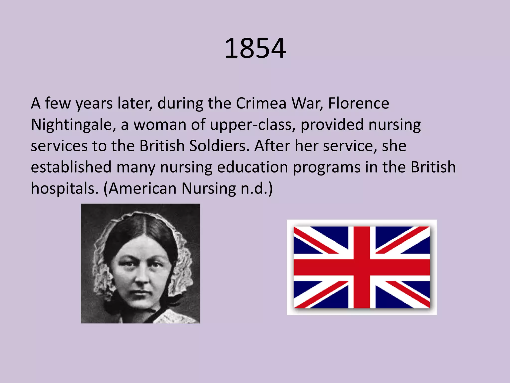History of Women in Nursing Timeline PowerPoint | PPTX