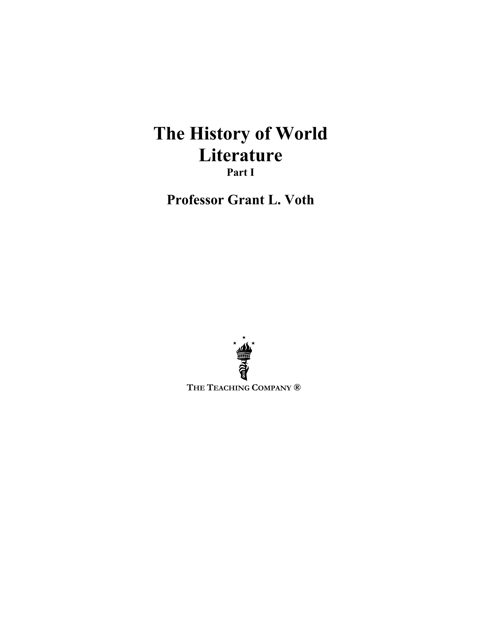 History of World literature1 | PDF