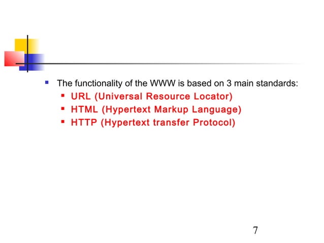 History ofwww internetprinciples | PPT