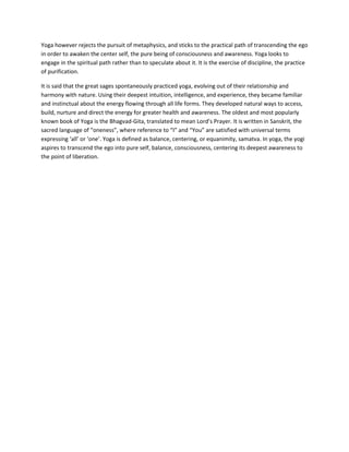 HISTORY OF YOGA | PDF