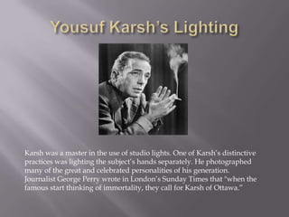 History of yousuf karsh | PPTX