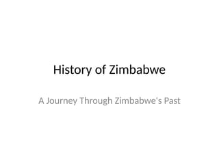 History_of_Zimbabwe_history_of_nations.. | PPT