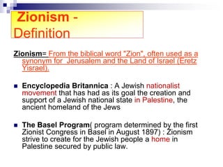 SEJARAH ZIONIS | PPT