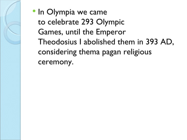 History olympic games | PPT