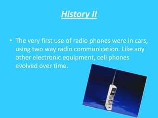 History on cell phones | PPTX
