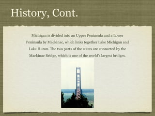 History on michigan | PPT