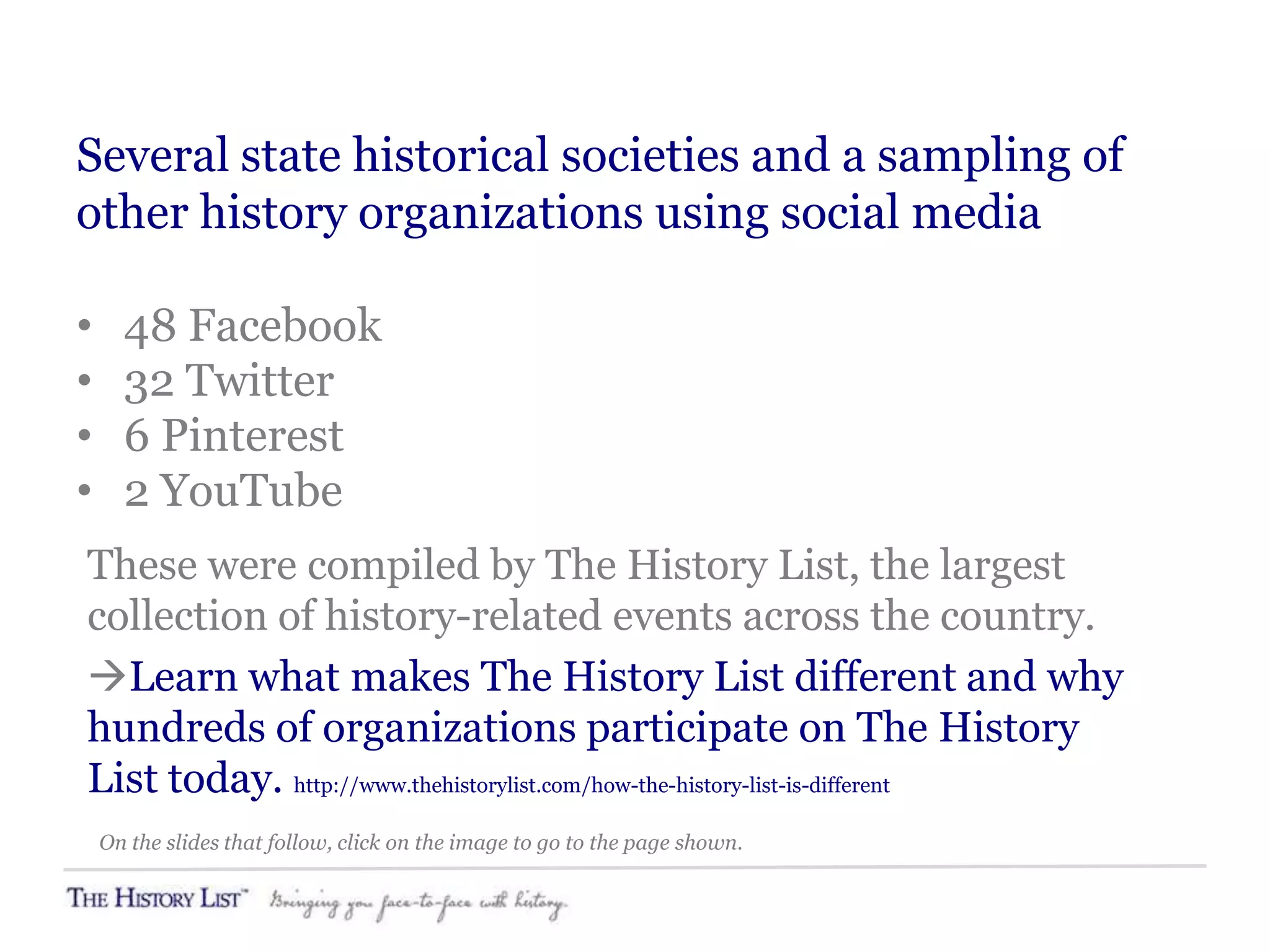 88 social media examples from historical societies, historic sites ...