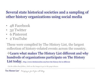 88 social media examples from historical societies, historic sites ...