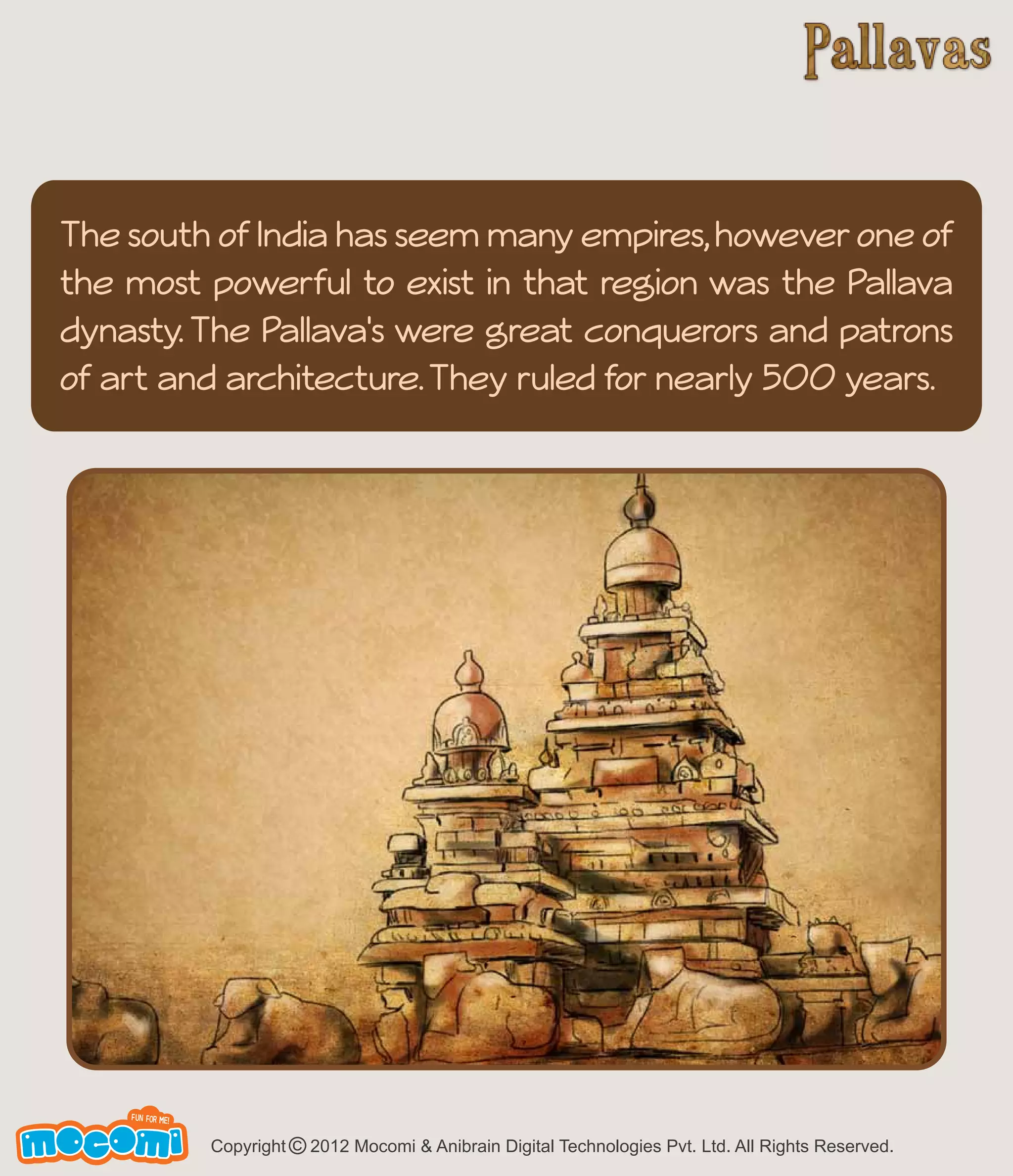 Pallavas - Pallava Dynasty – Mocomi.com