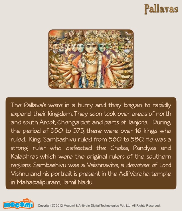 Pallavas - Pallava Dynasty – Mocomi.com