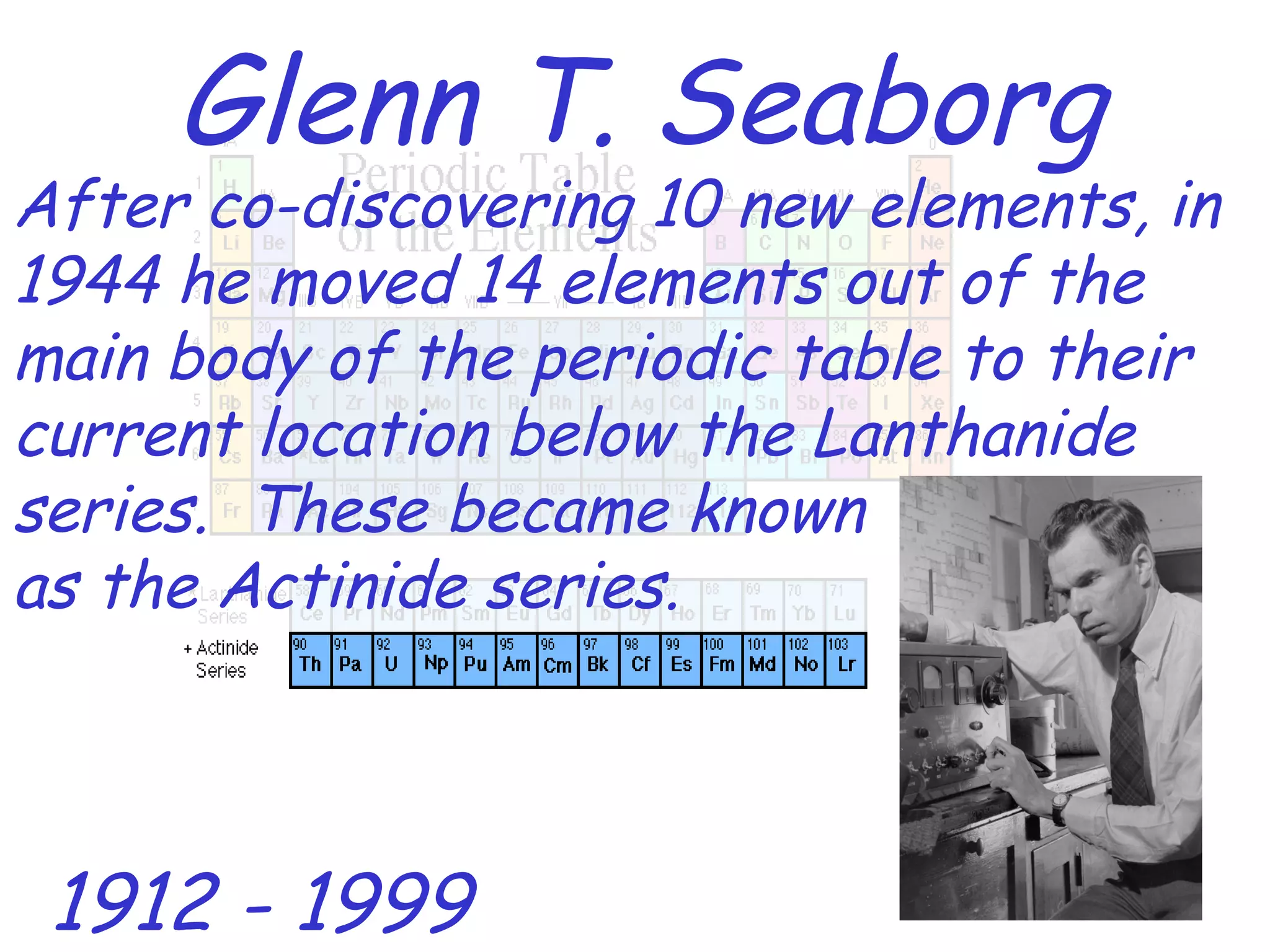 History Periodic Table | PPT