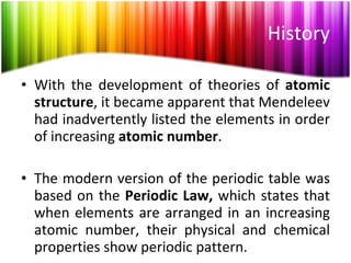 History periodic table | PPT
