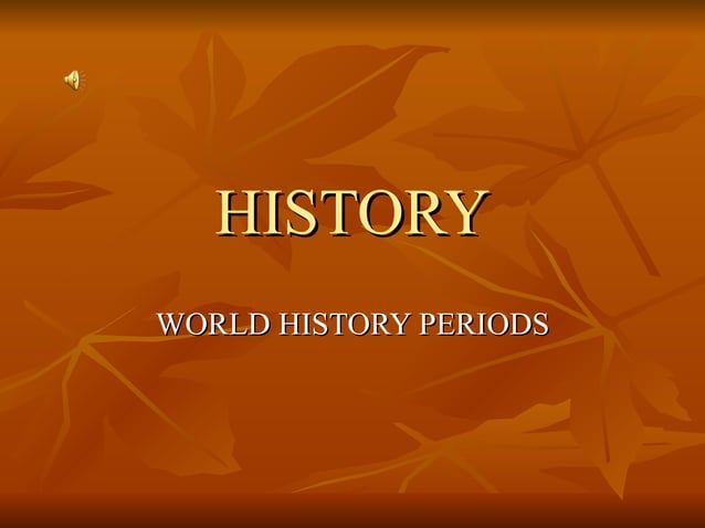 History periods | PPT