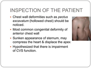 History & physical examination of cvs | PPTX