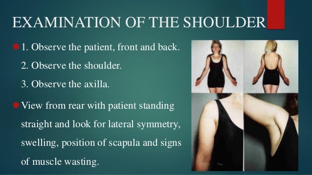 PS SESSION : EXAMINATION OF SHOULDER
