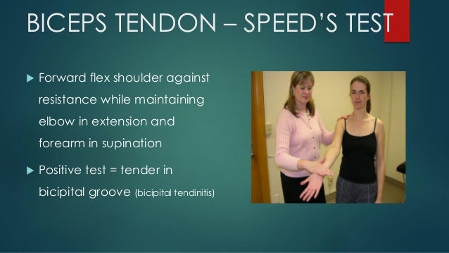 Speeds Test Shoulder