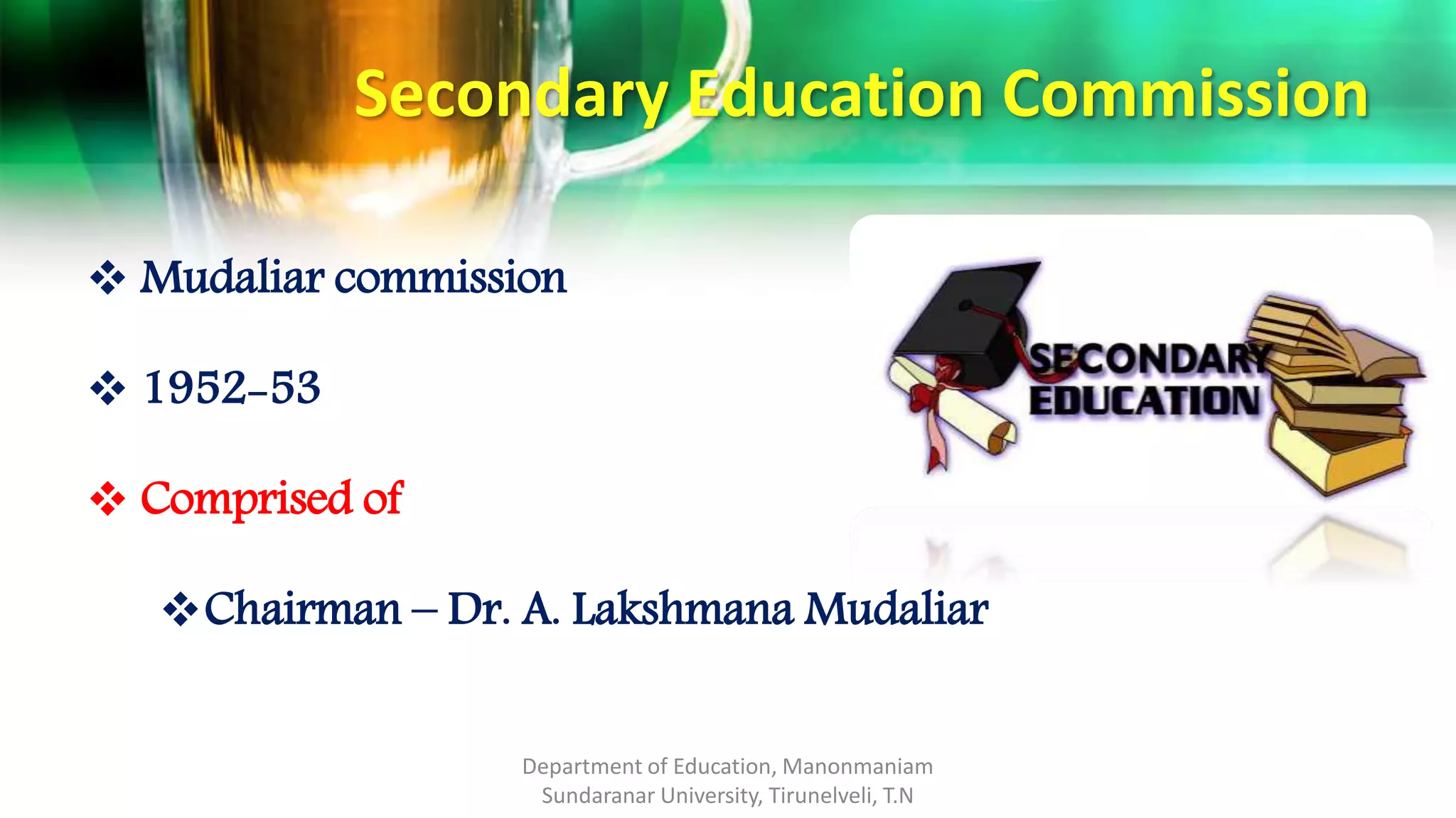 Committees and Commissions’ in Teacher Education | PPTX
