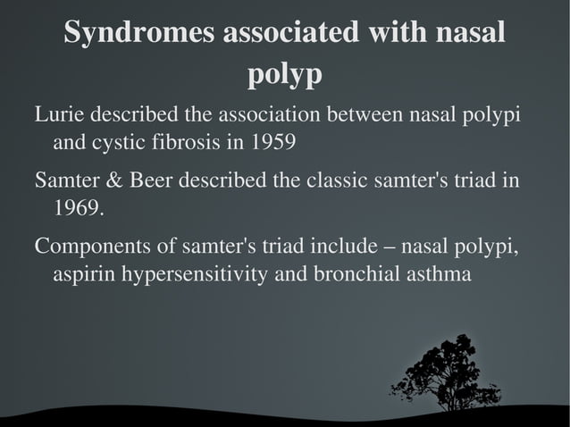 History of nasal polyp | PPT