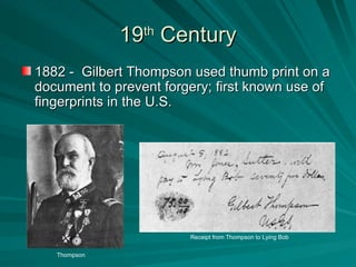 History of Friction Ridge Identification | PPT