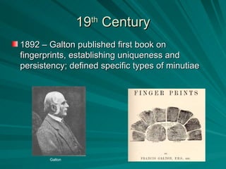 History of Friction Ridge Identification | PPT