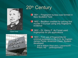 History of Friction Ridge Identification | PPT