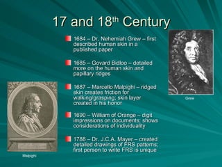 History of Friction Ridge Identification | PPT