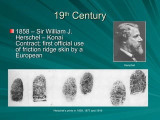 History of Friction Ridge Identification | PPT
