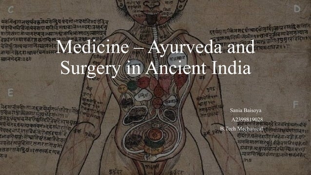 Medicine – Ayurveda and Surgery in Ancient India | PPTX
