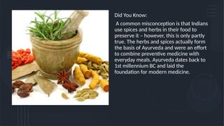 Medicine – Ayurveda and Surgery in Ancient India | PPTX
