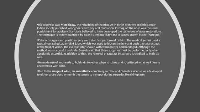 Medicine – Ayurveda and Surgery in Ancient India | PPTX