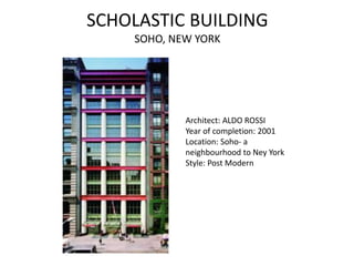works of Aldo Rossi | PPTX