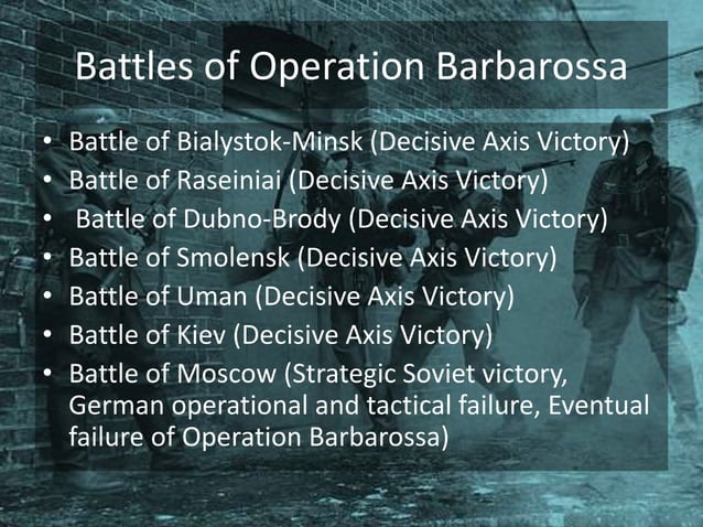 Operation Barbarossa Overview (PPT) | PPTX