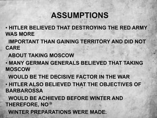 Operation Barbarossa Overview (PPT) | PPTX